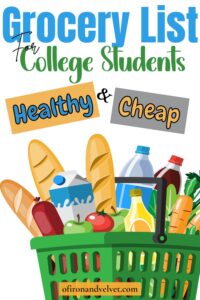 My (FREE) Healthy Grocery List for College Students On A Budget (+PDF ...