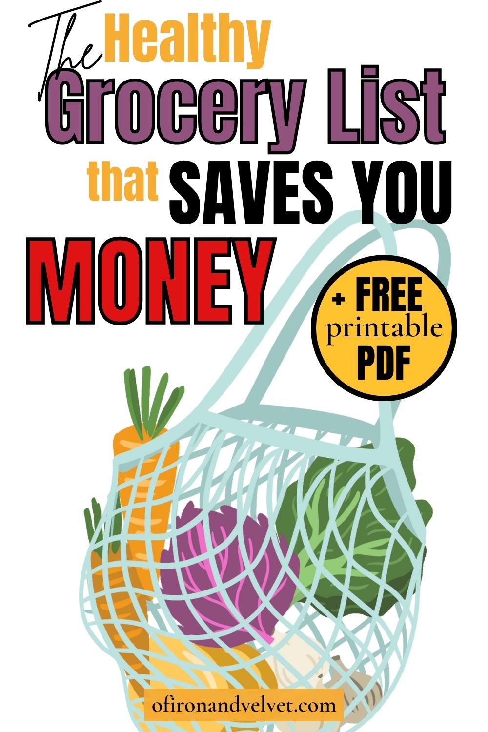 My (FREE) Healthy Grocery List for College Students On A Budget (+PDF ...